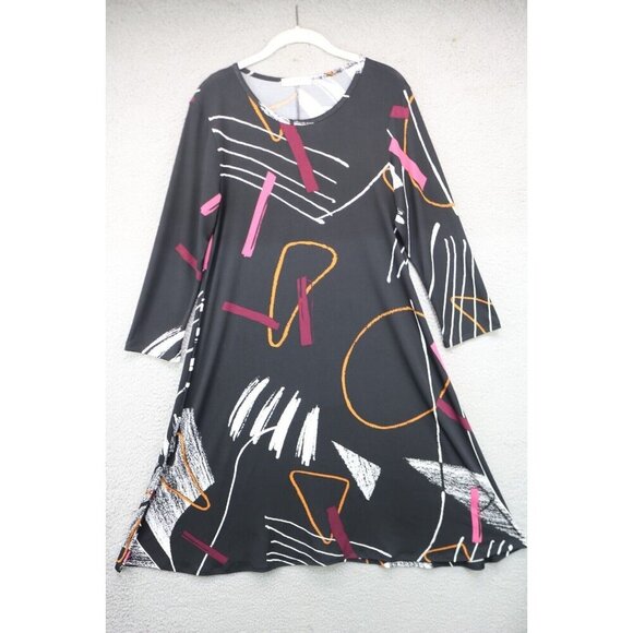 Jess & Jane | Dresses | Jess Jane Art To Wear Long Sleeve Dresssize ...